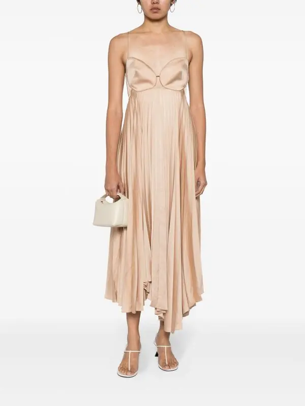 Acler Willcocks Pleated Midi Dress