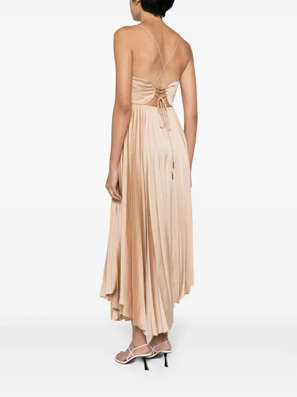 Acler Willcocks Pleated Midi Dress