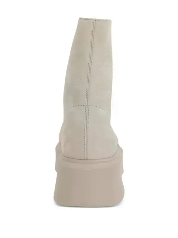 THE ROW Chunky Leather Boots - Neutrals