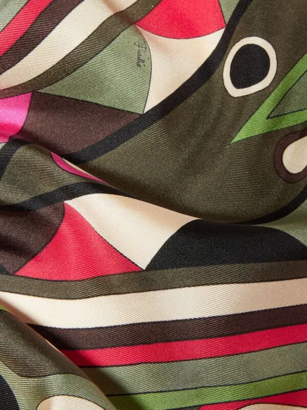 Emilio Pucci Vivara-print Silk Twill Scarf