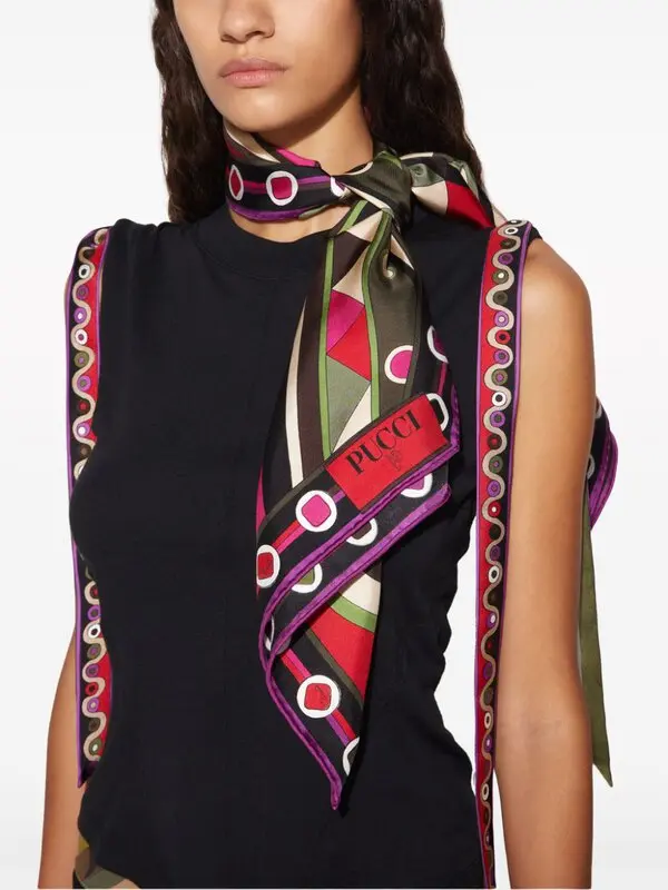 Emilio Pucci Vivara-print Silk Twill Scarf