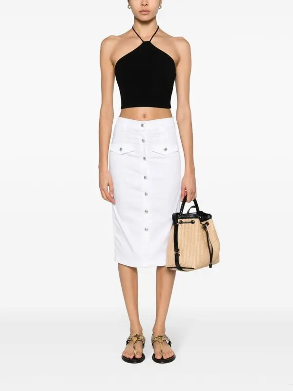Liu Jo Buttoned Mid-rise Skirt