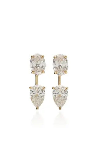 VRAI 14k Yellow Diamond Earrings