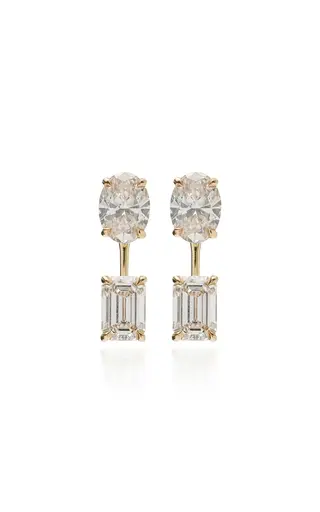 VRAI 14k Yellow Diamond Earrings
