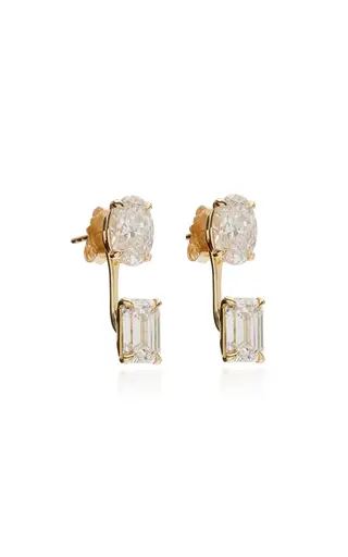 VRAI 14k Yellow Diamond Earrings