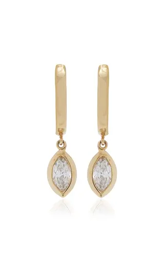 VRAI 14k Lab-grown Diamond Huggie Earrings