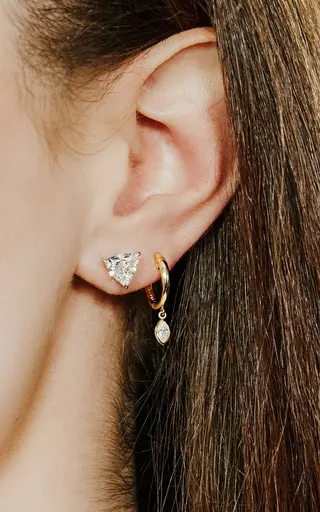 VRAI 14k Lab-grown Diamond Huggie Earrings