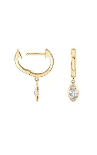 VRAI 14k Lab-grown Diamond Huggie Earrings