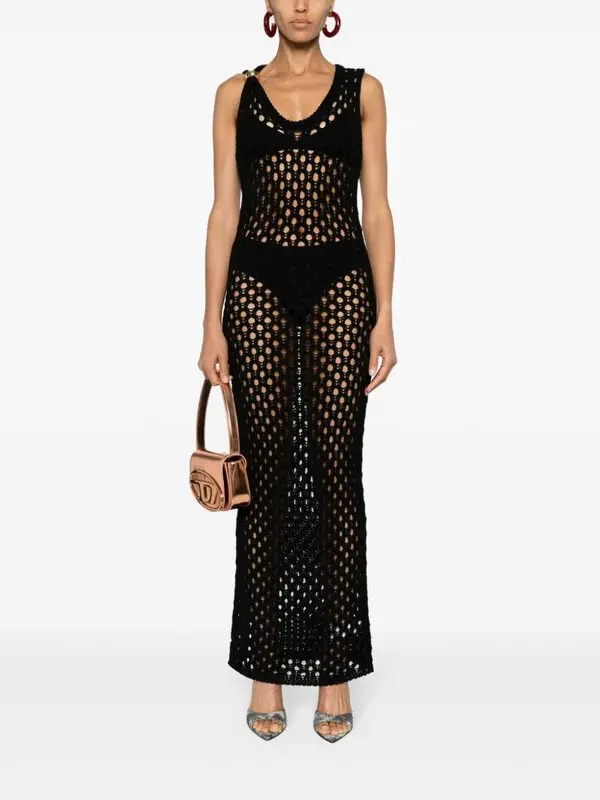 blumarine crochet dress Blumarine Crochet dress - Black - Women|4A025AN0990