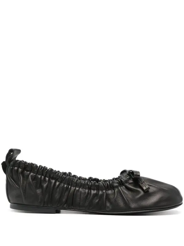Acne Studios Leather Ballerina Shoes