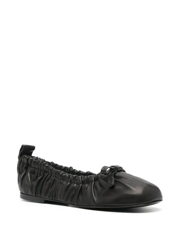 Acne Studios Leather Ballerina Shoes