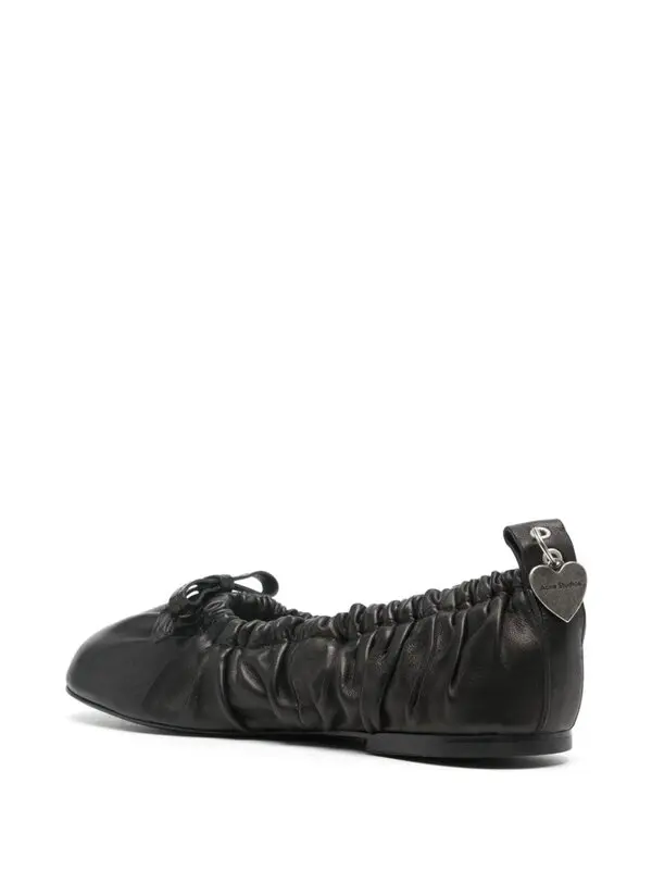 Acne Studios Leather Ballerina Shoes