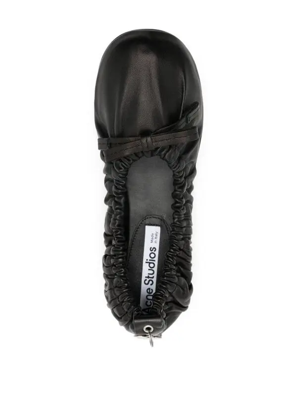 Acne Studios Leather Ballerina Shoes