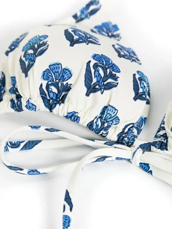 MC2 SAINT BARTH Jaipur Flower Print Bikini Top