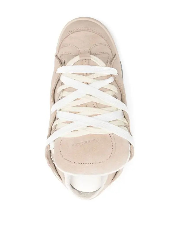 SANTHA Panelled Suede Slippers
