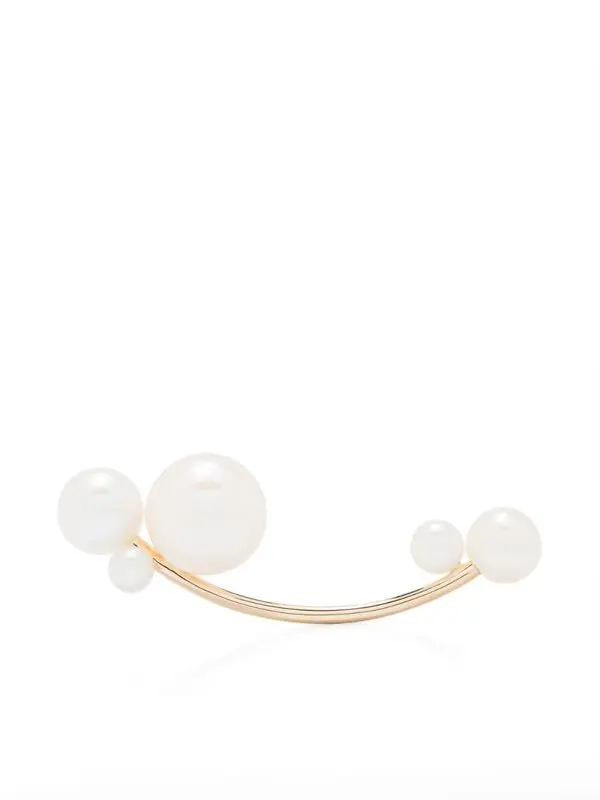 Sophie Bille Brahe 14kt Yellow Stellari Pearl Earring - Gold