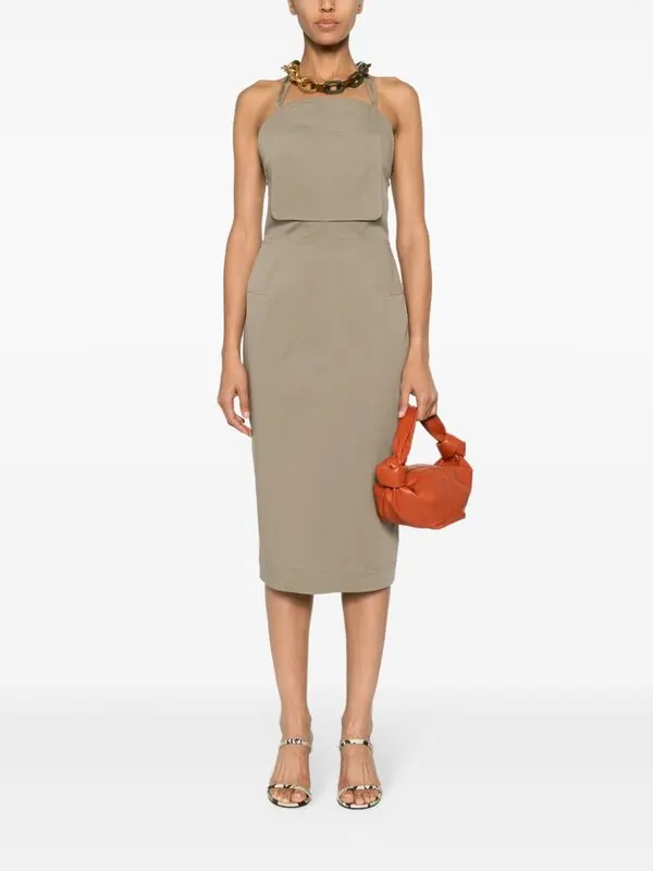 Max Mara Mid-rise Halterneck Dress - Green