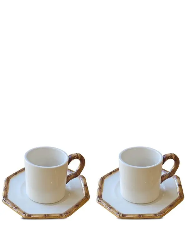 LES-OTTOMANS Bamboo Ceramic Coffee Cup