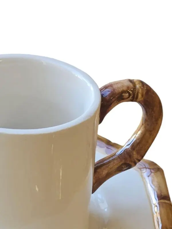 LES-OTTOMANS Bamboo Ceramic Coffee Cup
