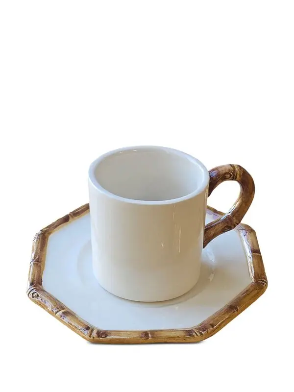 LES-OTTOMANS Bamboo Ceramic Coffee Cup