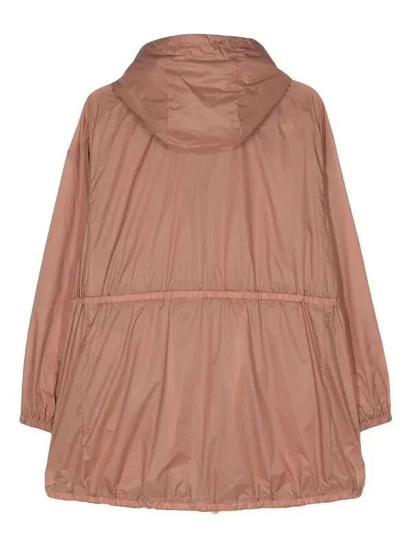 Moncler Airelle Hooded Ripstop Coat - Pink