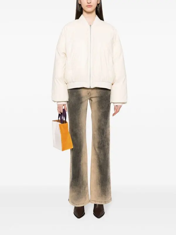 MEOTINE Sol Puffer Bomber Jacket - Neutrals