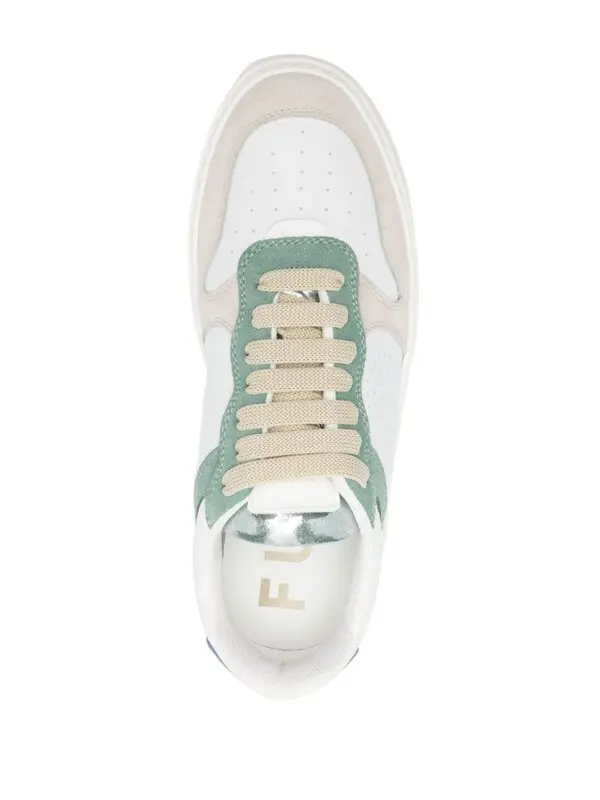 Furla Panelled Leather Chunky Sneakers