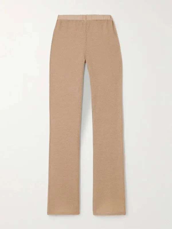 LUDOVIC DE SAINT SERNIN Mermaid Open-knit Cotton-blend Pants