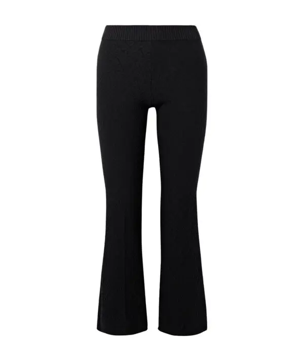 HIGH SPORT Kick It Cropped Flared Pants - Black