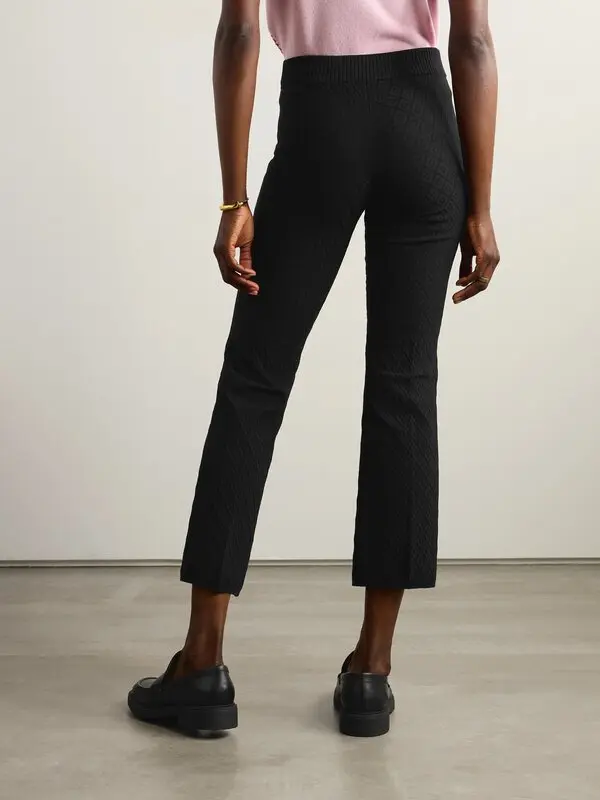 HIGH SPORT Kick It Cropped Flared Pants - Black