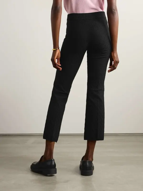 HIGH SPORT Kick It Cropped Flared Pants - Black