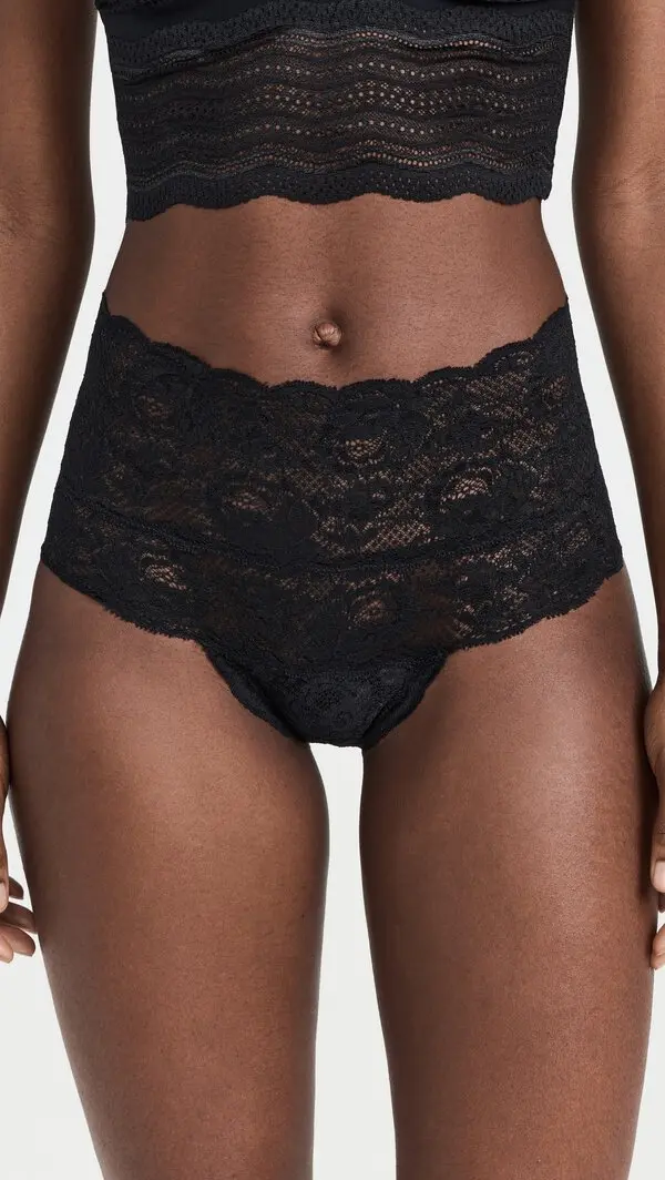 Cosabella High Rise Bikini Briefs - Black