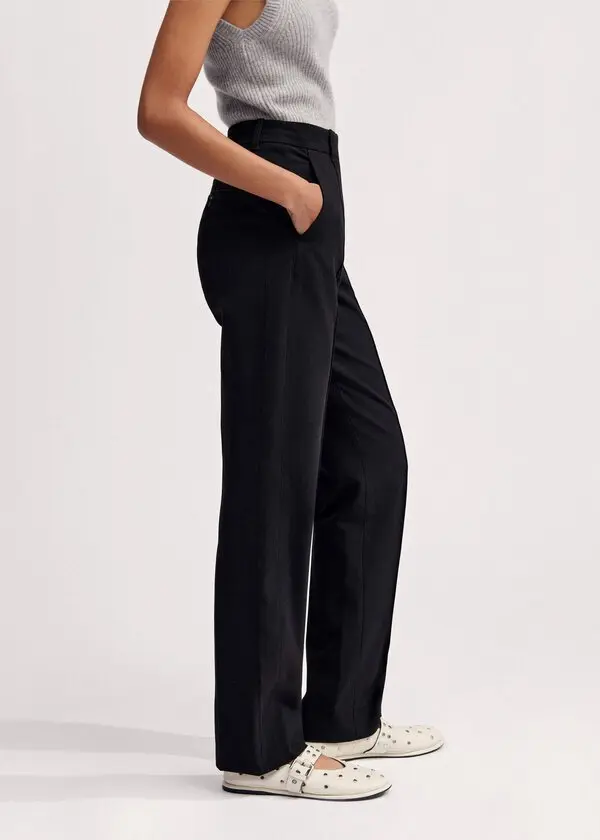 ME+EM Textured Boyish Cigarette Pant