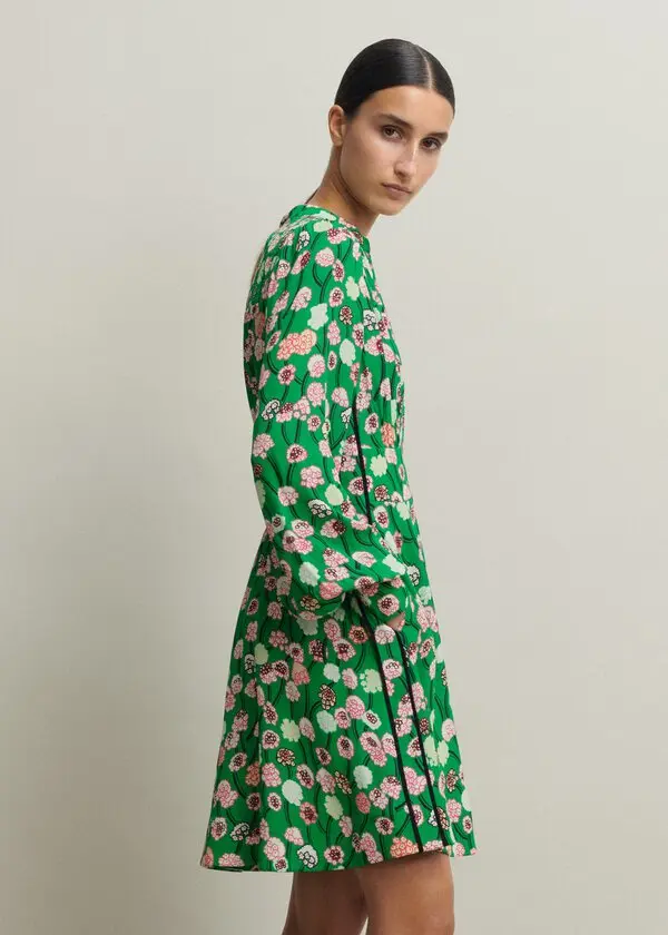 knee length dresses for ladies Seraphina Dress - Creme Lantana Floral main image 1