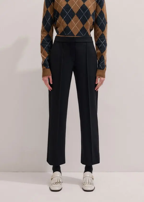 ME+EM Slim Crop Tux Pant - Black