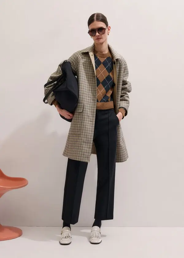 ME+EM Slim Crop Tux Pant - Black
