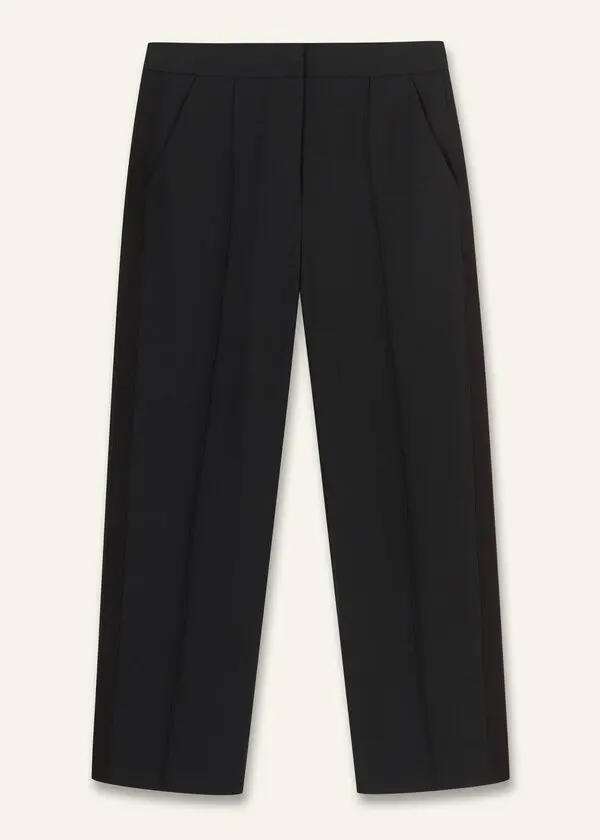 ME+EM Slim Crop Tux Pant - Black