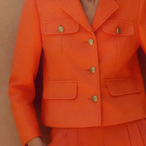 ME+EM Pop Tweed Bracelet Sleeve Jacket