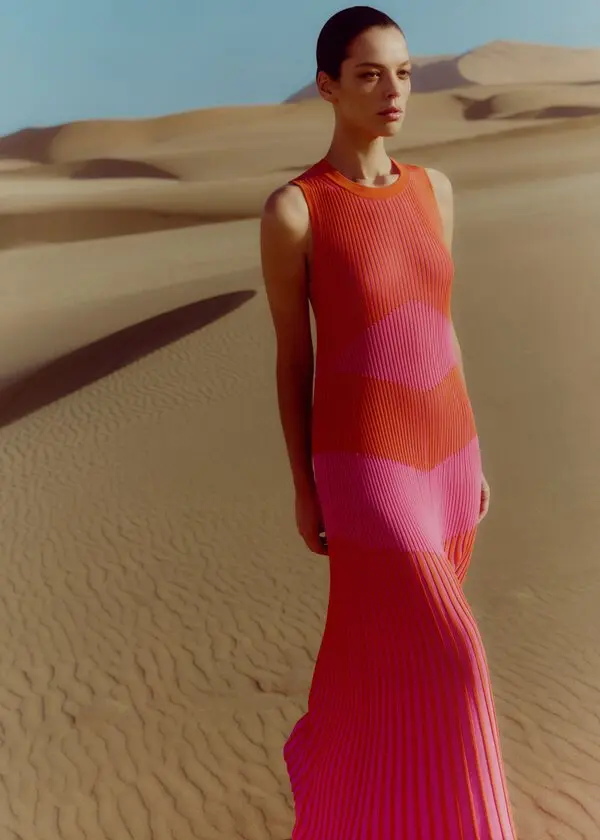 strapless open back dress Circle Knit Dress main image 1