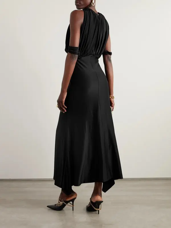 Rabanne Draped Stretch-jersey Dress