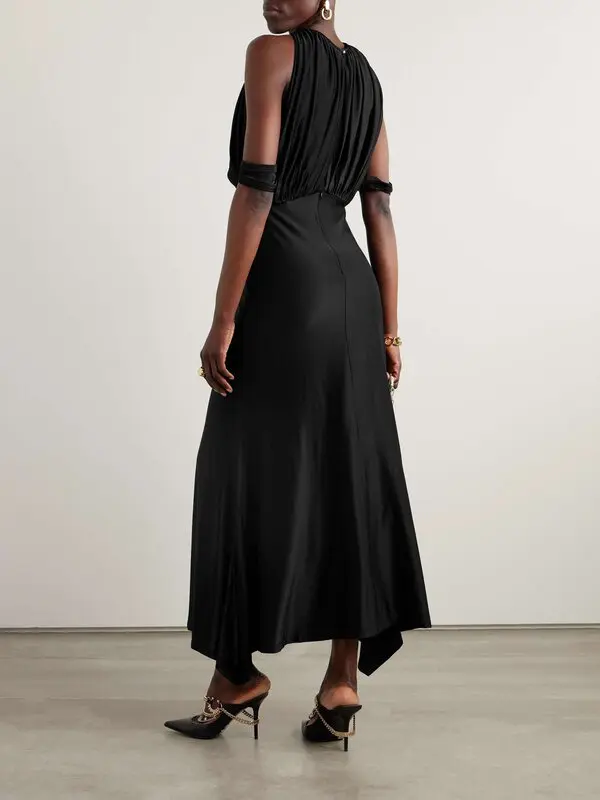 Rabanne Draped Stretch-jersey Dress
