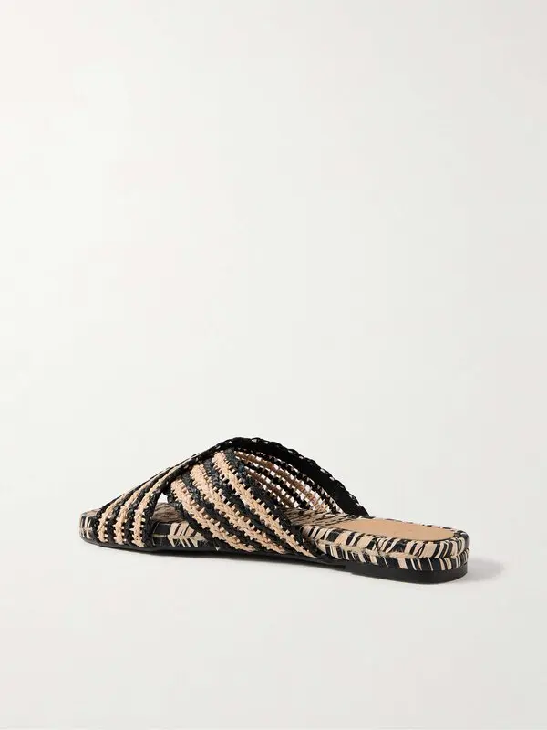 CastaÑer Pat Raffia Slides