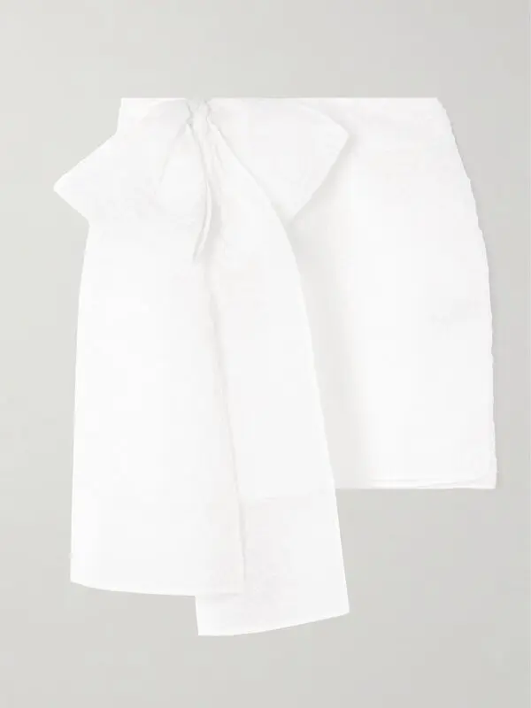 Cecilie Bahnsen Gigi Matelassé Mini Skirt - White
