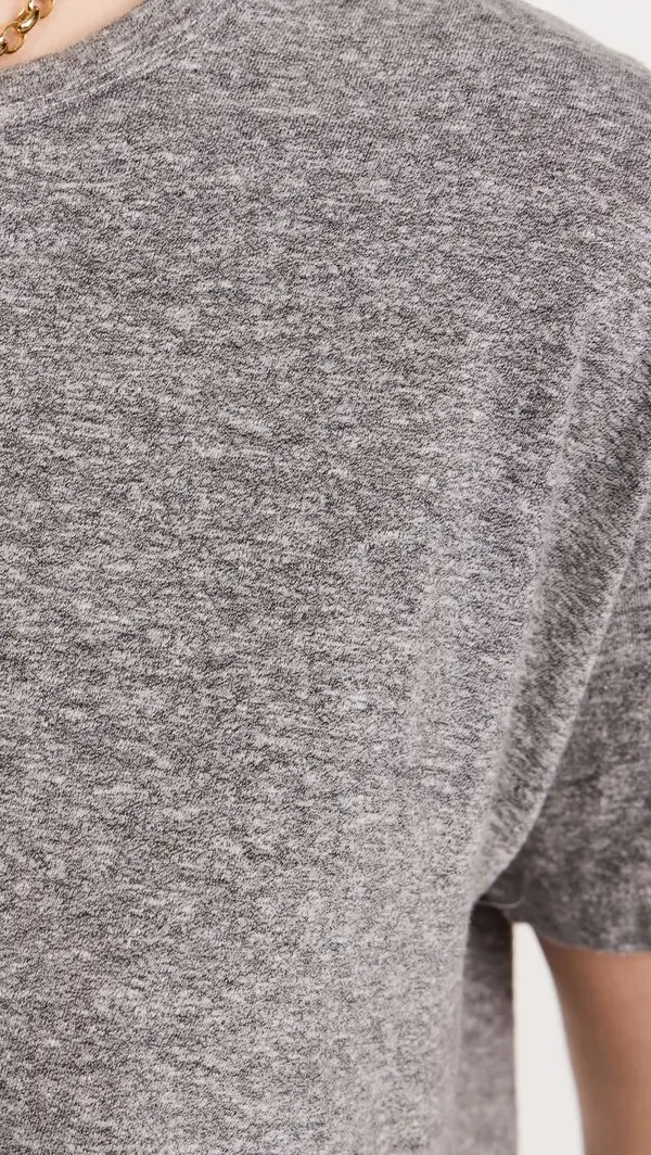 Year Of Ours Yos Cropped Tee - Heathered Grey