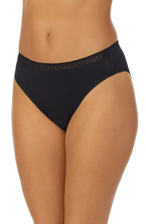 ON GOSSAMER Cabana Cotton Leakproof High Cut Briefs - Black