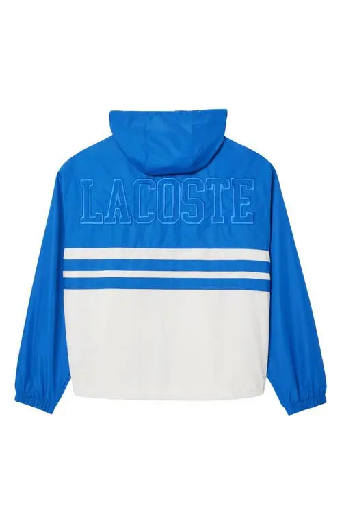 Lacoste Water Repellent Colorblock Hooded Jacket
