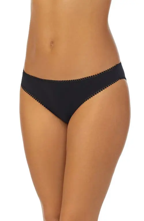 ON GOSSAMER Cabana Cotton Leakproof Bikini - Black