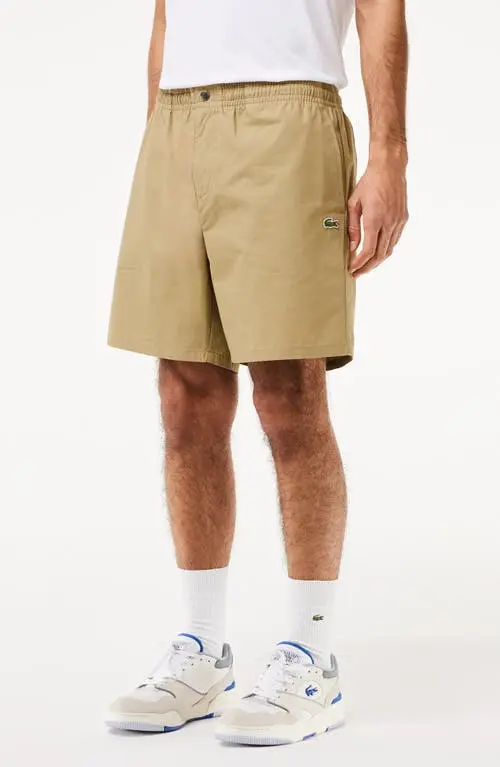Lacoste Relaxed Cotton Twill Shorts