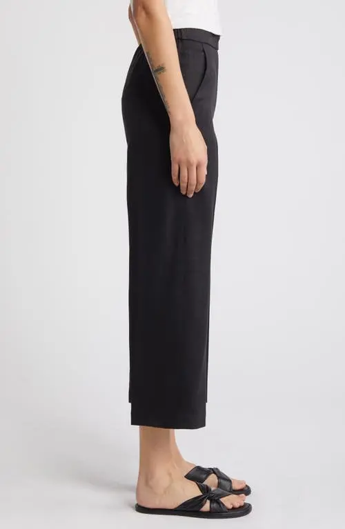 Theory Pull-on Wide Leg Pants - Black