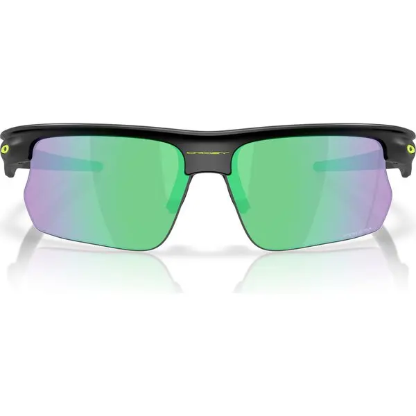 Oakley Bisphera 68mm Prizm™ Gradient Oversize Sunglasses - Matte Black / Prizm Road Jade
